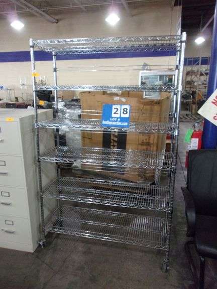 6 SHELF CASTERED METRO CART - Bentley & Associates, LLC