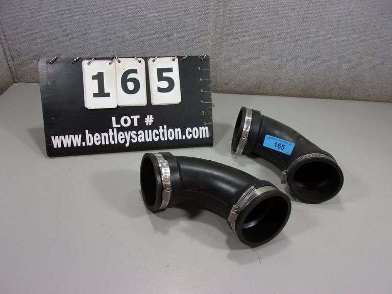 2 BLACK RUBBER 90° TURN PIPE TURNS - Bentley & Associates, LLC