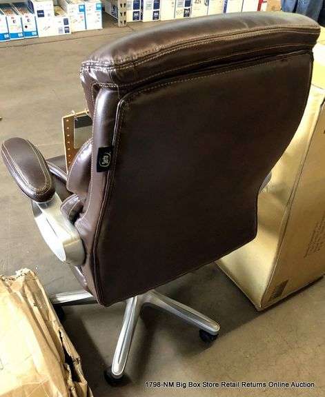 SERTA BROWN LEATHER OFFICE CHAIR - Bentley & Associates, LLC