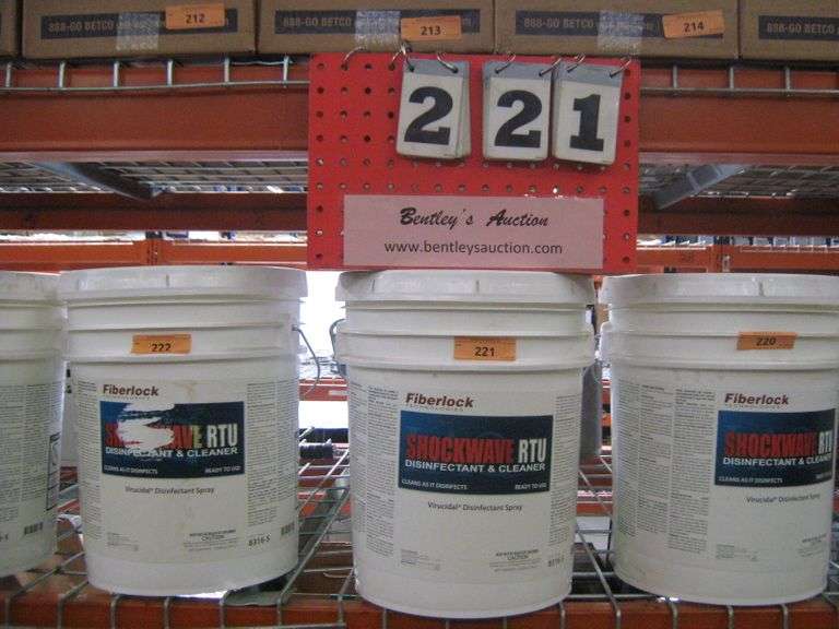 5-GALLON BUCKET: FIBERLOCK SHOCKWAVE RTU DISINFECTANT & CLEANER ...
