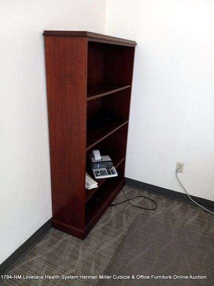 RED WOOD BOOKSHELF - Bentley & Associates, LLC