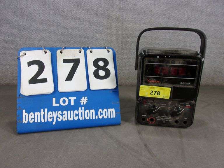 SIMPSON 360-3 DIGITAL MULTIMETER - Bentley & Associates, LLC