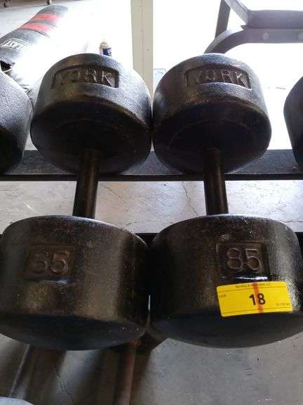 YORK 85 LB DUMBBELL - PAIR - Bentley & Associates, LLC