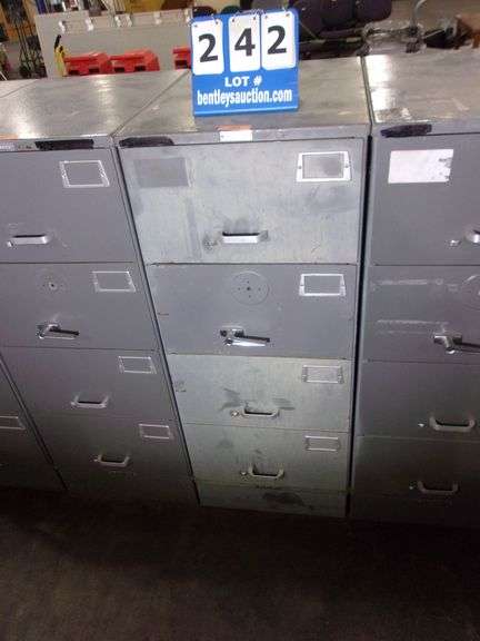 MOSLER 4-DRAWER HEAVY STEEL MODEL: SF-C4 LOCKING SECURITY FILE SAFE ...