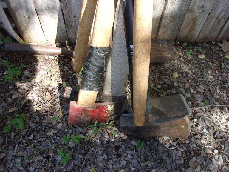 BUNDLE: PICK AXE, AXE, WEDGE AXE, PRUNERS, SPADE SHOVEL - Bentley ...