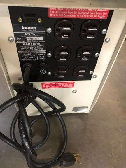 INMAC CLEAR SIGNAL 800 VA STANDBY POWER SOURCE - Bentley & Associates, LLC