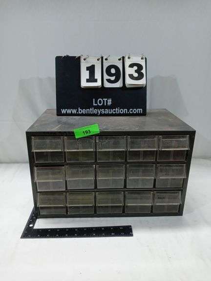 BLACK MINI TOOL RACK W/ 15 CUBBIES - Bentley & Associates, LLC