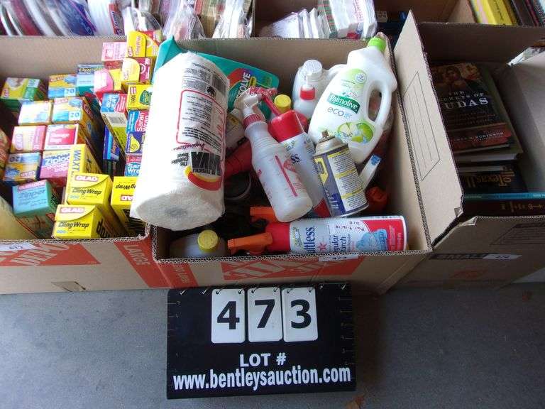 BOX: ASSORTED CLEANERS & CHEMICALS - Bentley & Associates, LLC
