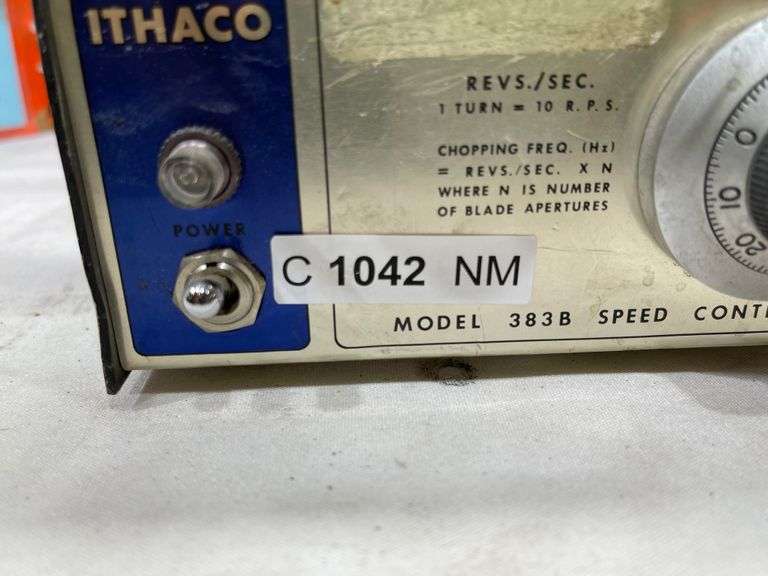 ITHACO MODEL 383B SPEED CONTROL UNIT - Bentley & Associates, LLC