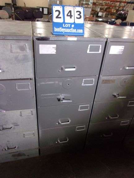 MOSLER 4-DRAWER HEAVY STEEL MODEL: SF-C4 LOCKING SECURITY FILE SAFE ...