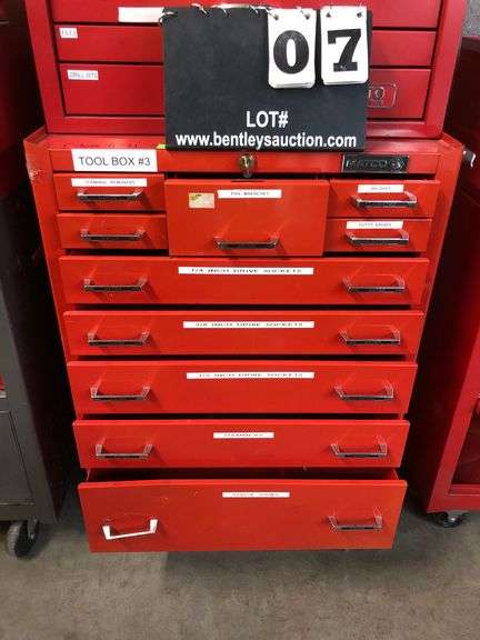 ROLLING RED MATCO TOOLBOX W/ 10 DRAWERS - Bentley & Associates, LLC