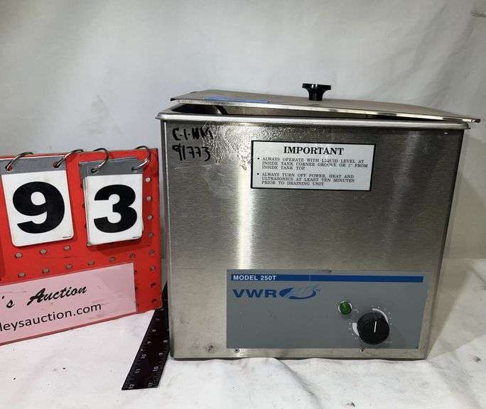 VWR ULTRASONIC CLEANER 250D MODEL 2SOT VWR - Bentley & Associates, LLC