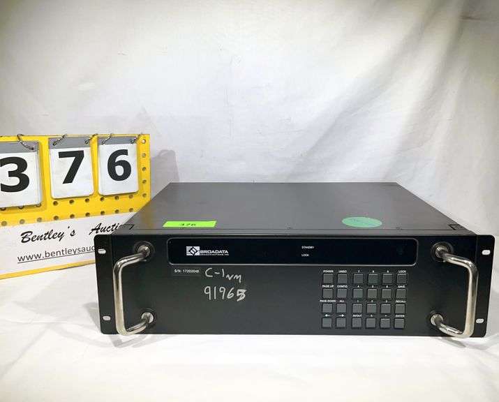 BROADATA LBS-1616-W20 MODULAR MULTI-FORMAT MATRIX SWITCH - Bentley ...