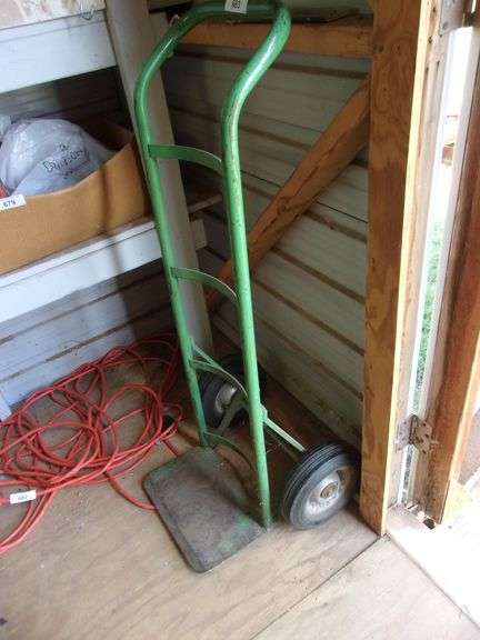 MEDIUM GREEN TWO-WHEEL DOLLY - Bentley & Associates, LLC