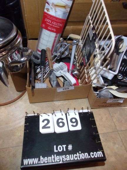 BOX: ASSORTED KITCHEN UTENSILS - Bentley & Associates, LLC