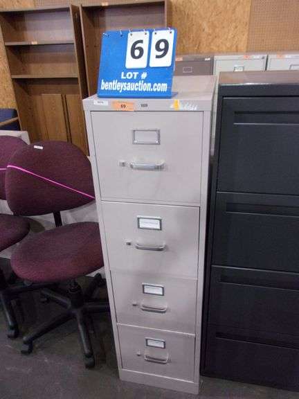 HON METAL 4-DRAWER FILE CABINET - BEIGE - Bentley & Associates, LLC