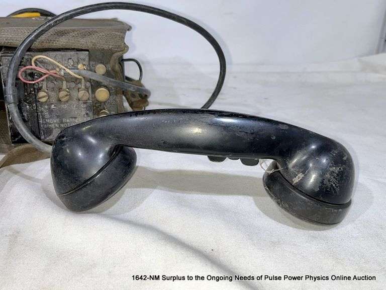 SIGNAL CORPS U. S. ARMY HANDSET MODEL TS-9-F PHONE - Bentley ...