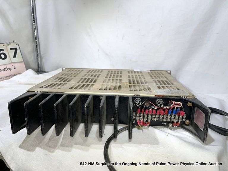 NJE MODEL QR36-4 POWER SUPPLY - Bentley & Associates, LLC