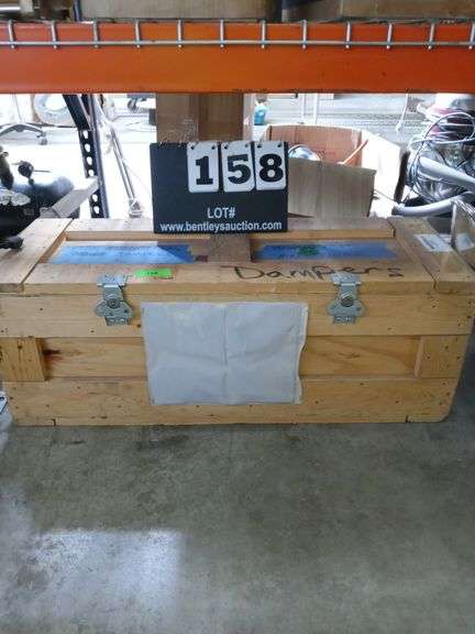 WOODEN CHEST BOX W/ DAMPERS - Bentley & Associates, LLC