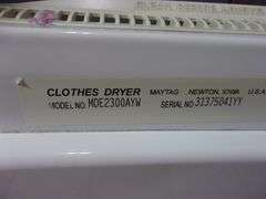MAYTAG PERFORMA DRYER - Bentley & Associates, LLC