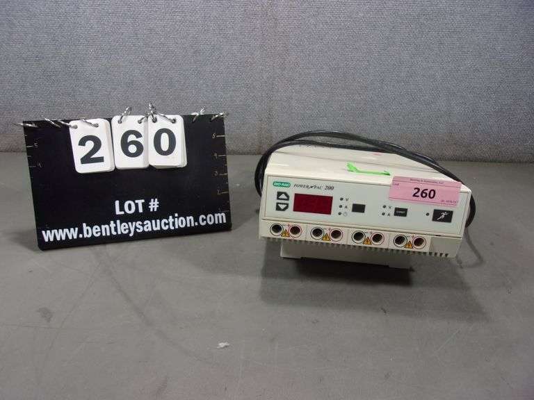 BIO-RAD POWERPAC 200 ELECTROPHORESIS POWER SUPPLY - Bentley ...