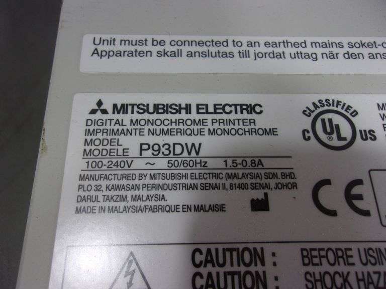 MITSUBISHI P930 COMPACT PRINTER - Bentley & Associates, LLC