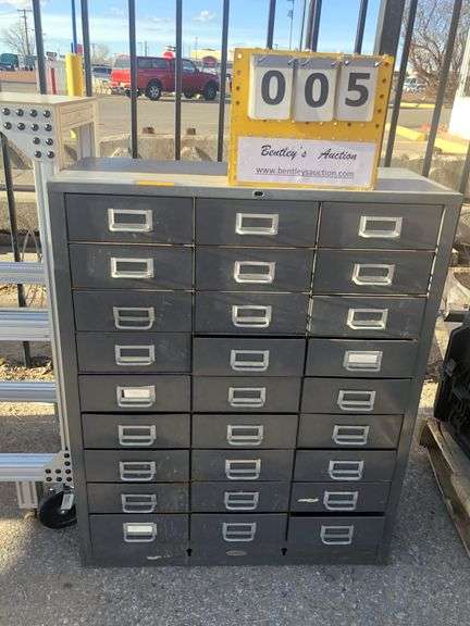 COLE-STEEL 27 DRAWER BOLT/ TOOL CABINET - Bentley & Associates, LLC