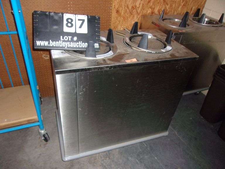 PIPER PRODUCTS ADJUSTABLE SPRING LOADED CASTERED PLATE DISPENSER ...