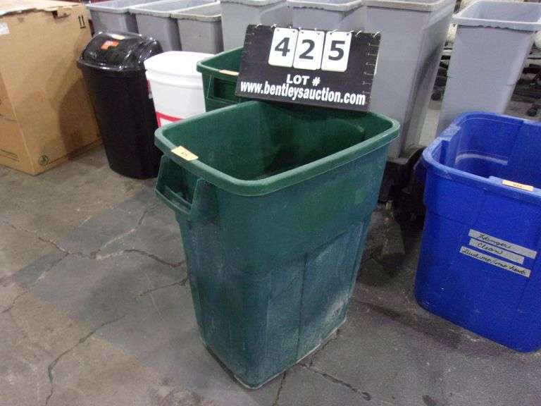 TUCKER GREEN 30-GALLON HANDLED TRASH BIN - Bentley & Associates, LLC