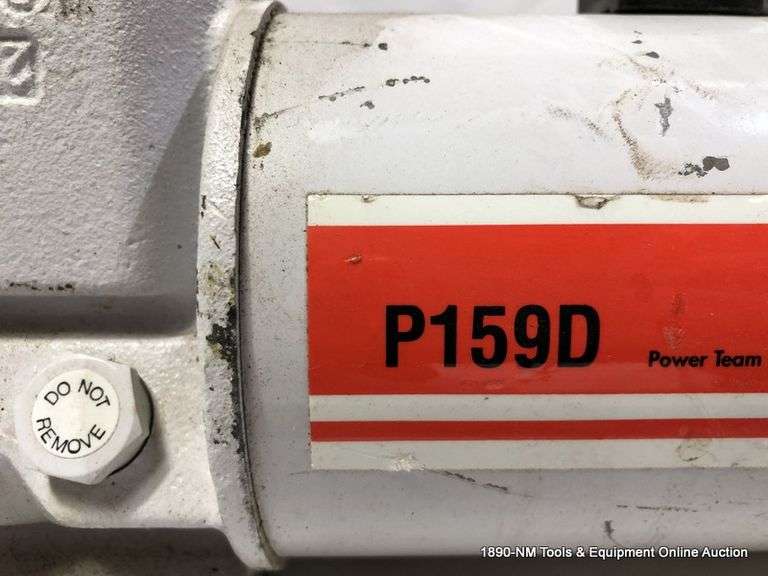 POWER TEAM HYDRAULIC PUMP P159D - Bentley & Associates, LLC
