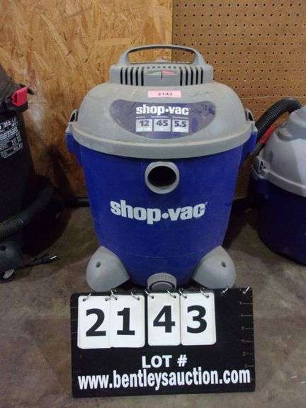 SHOP-VAC 12 GALLON 5.5HP WET/DRY VACUUM - BLUE/GRAY - Bentley ...
