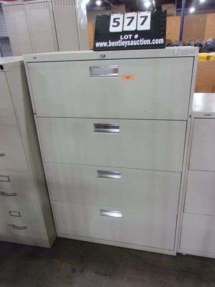HON 4-DRAWER HORIZONTAL FILING CABINET - TAN - Bentley & Associates, LLC