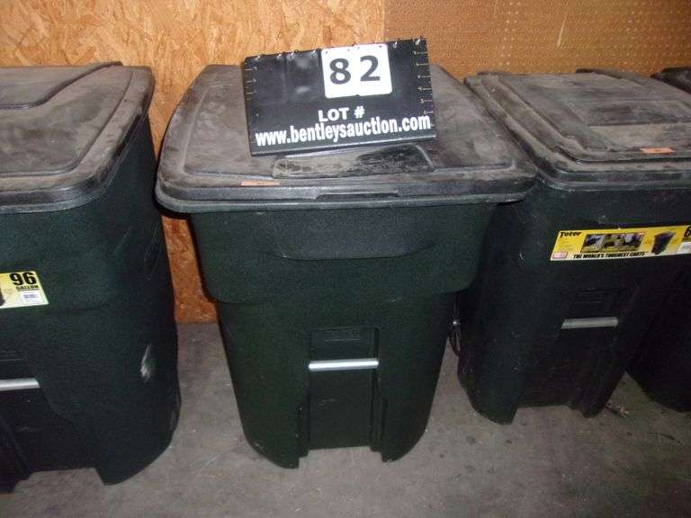 TOTER INC BLACK CASTERED 96-GALLON TRASH BIN - Bentley & Associates, LLC
