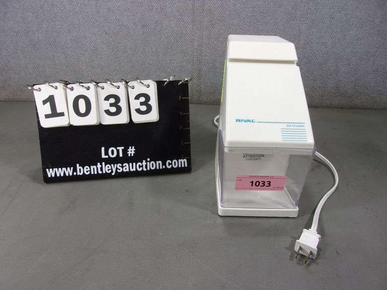 RIVAL ICE CRUSHER - Bentley & Associates, LLC