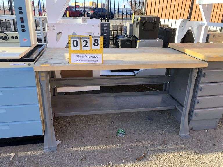 BUTCHER BLOCK WORK TABLE - Bentley & Associates, LLC