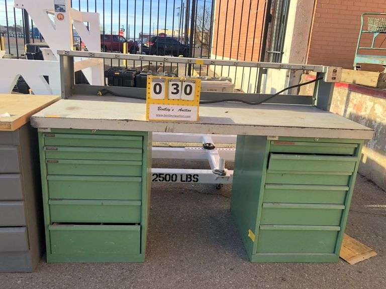 LISTA 12 DRAWER WORKBENCH W/ SHELF & ELECTRICAL - Bentley & Associates, LLC