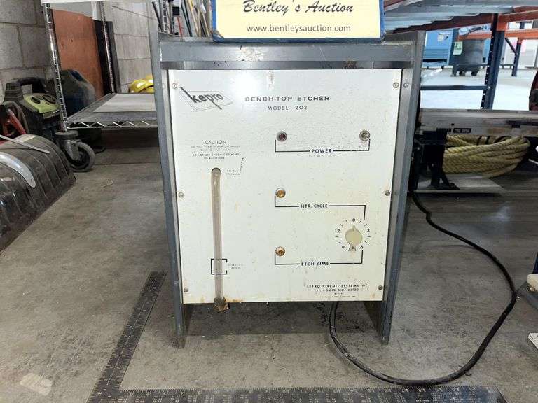 KEPRO 202 BENCH TOP ETCHER - Bentley & Associates, LLC