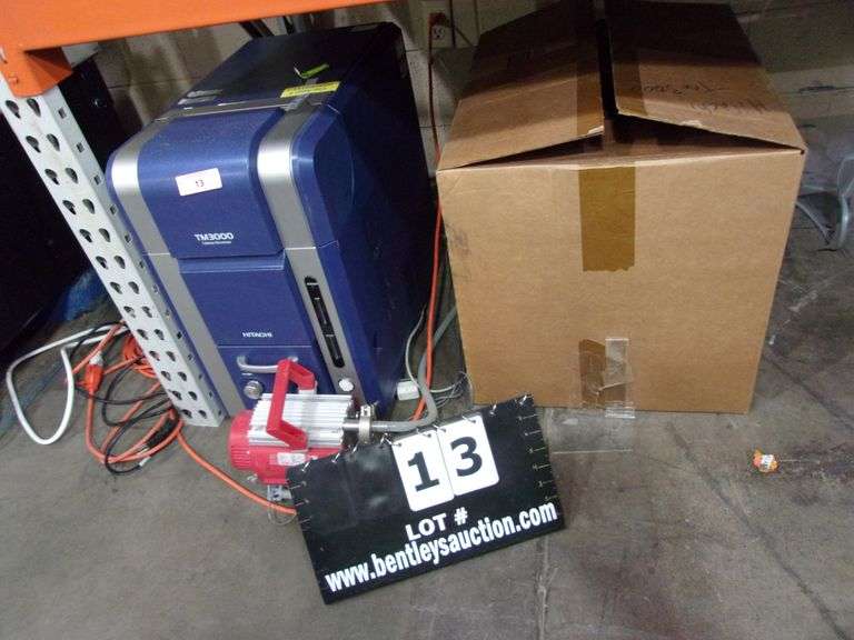 HITACHI TM3000 TABLETOP SCANNING ELECTRON MICROSCOPE SYSTEM **COMPLETE ...