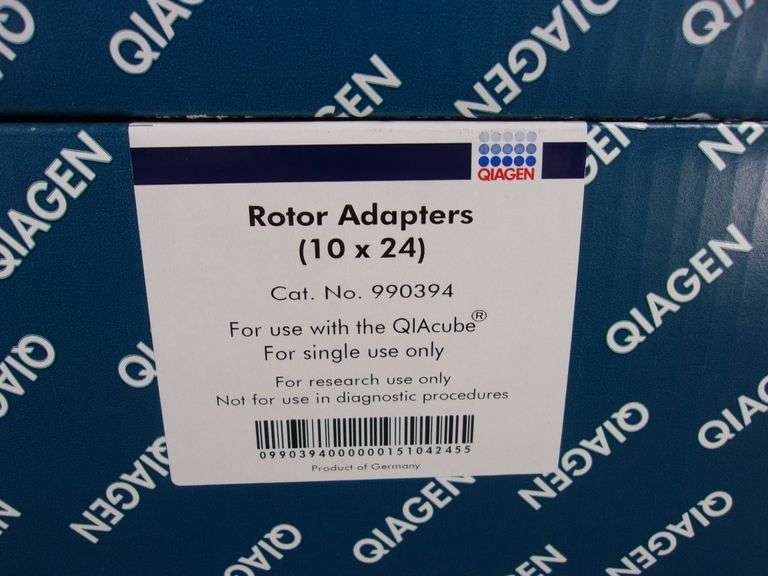 STACK 2 BOXES - QIAGEN ROTOR ADAPTERS 10 X 24 - UNKNOWN IF FULL BOXES ...