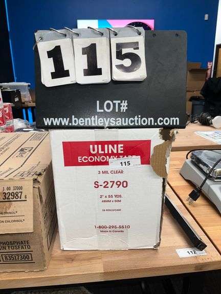 ULINE BOX OF ECONOMY TAPE - Bentley & Associates, LLC