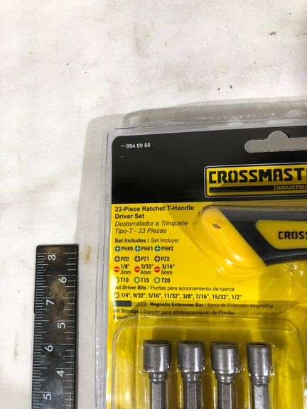 CROSS MASTER 23-PIECE RATCHET T-HANDLE DRIVER SET - Bentley ...