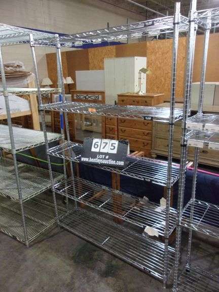 ULINE 5-SHELF SKINNY CHROME METRO SHELVING UNIT, 48 X 12 X 74 - Bentley ...