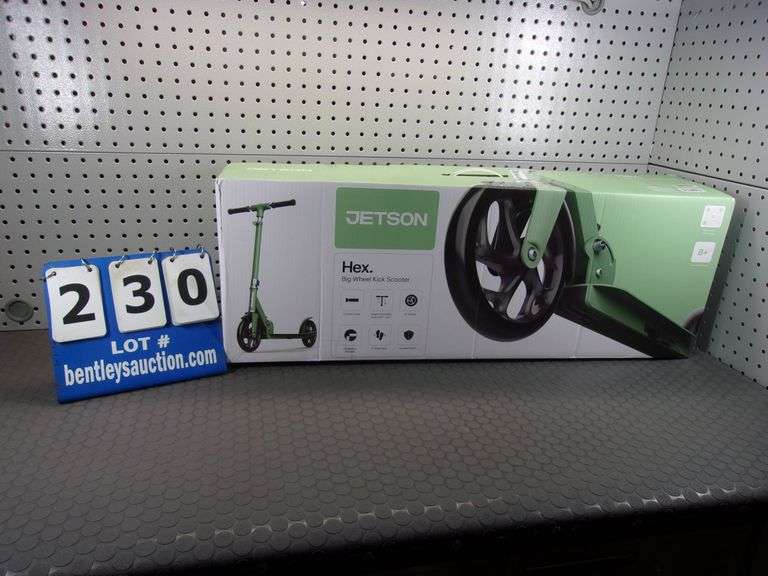 JETSON FOLDABLE 8" WHEELS, STEP BRAKE, STEP SCOOTER - GREEN - Bentley ...