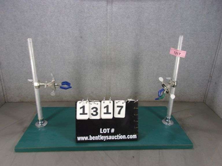 DUAL POST LABORATORY TEST TUBE/ SAMPLE TUBE HOLDER/ WORKSTATION ...