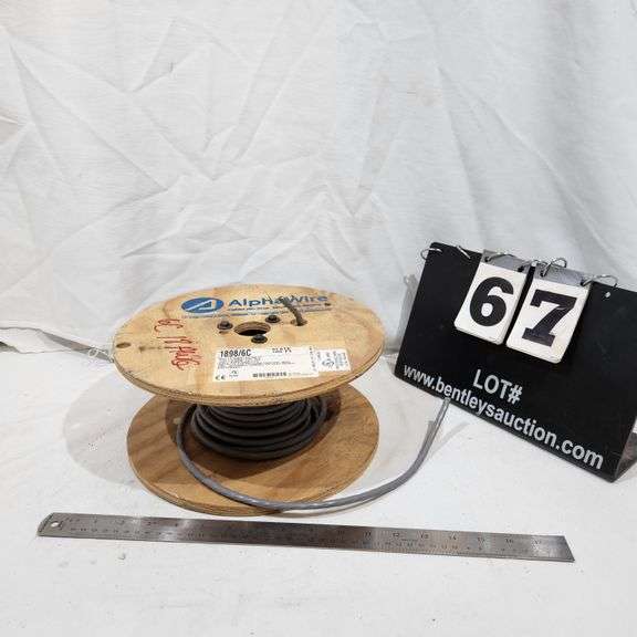 SPOOL: ALPHA 1898/6C 18 AWG PVC JKT. CABLE - GRAY - Bentley ...