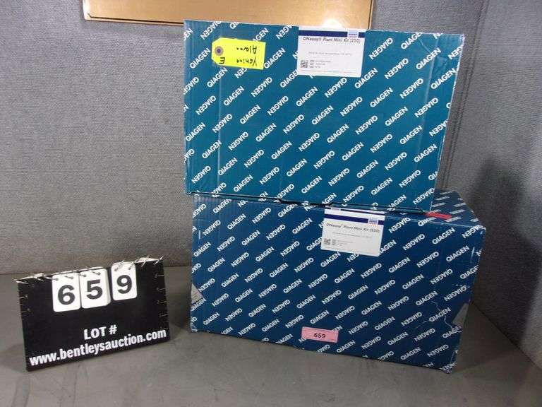 STACK 2 BOXES - QIAGEN DNEASY PLANT MINI KITS - UNKNOWN IF FULL BOXES ...