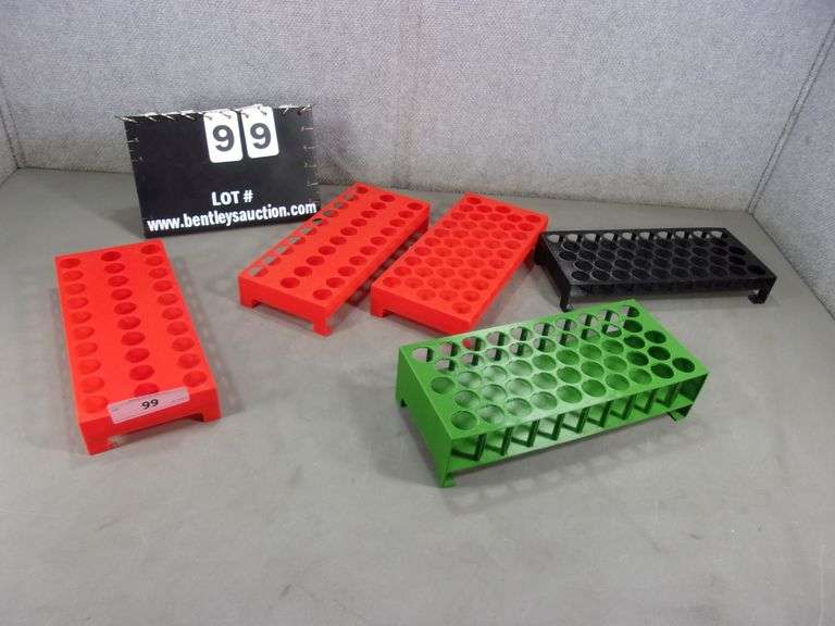 (5) 3D PRINTED SAMPLE TUBE HOLDERS/RACK - Bentley & Associates, LLC