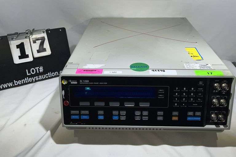 SOLARTRON SI-1260 IMPEDANCE/ GAIN-PHASE ANALYZER - Bentley & Associates ...