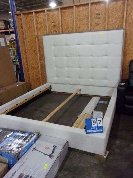 ABBYSON CAPE COD TUFTED FABRIC KING SIZE BED - Bentley & Associates, LLC