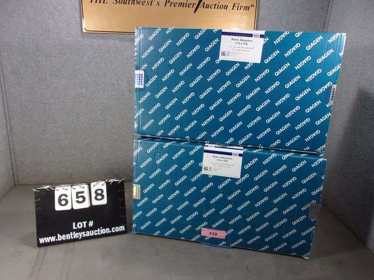 STACK 2 BOXES - QIAGEN ROTOR ADAPTERS 10 X 24 - UNKNOWN IF FULL BOXES ...